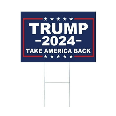 President Donald Trump Big Head Yard Sign, 19" x 14" - Walmart.com