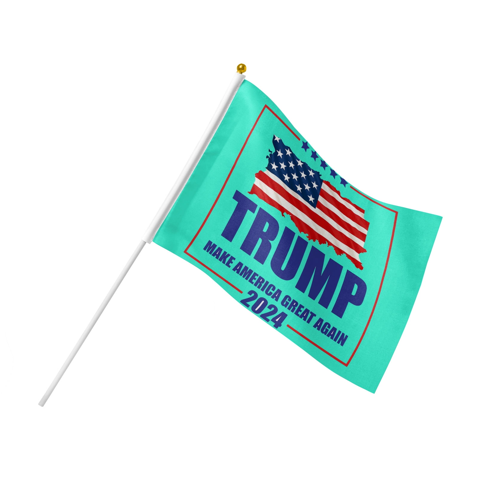 Trump 2024 is back in the United States – Double Sided Hand Waving Flag ...