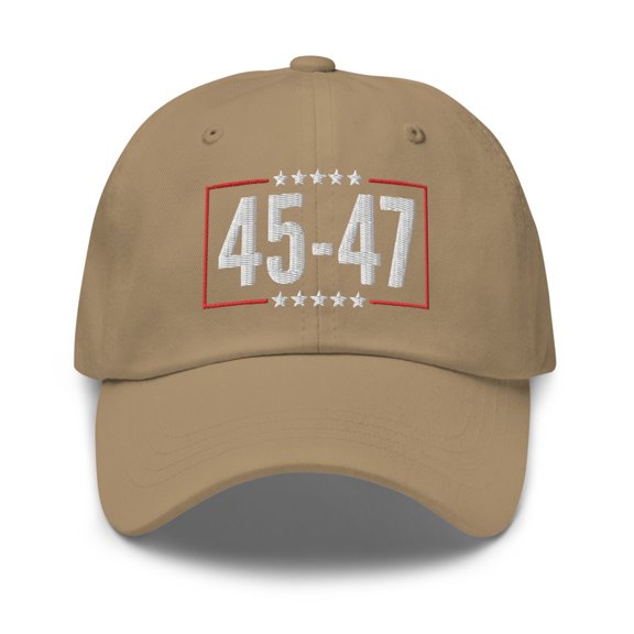 Trump 45 47 hat, Embroidered Dad hat, Trump 2024 President, MAGA hat ...