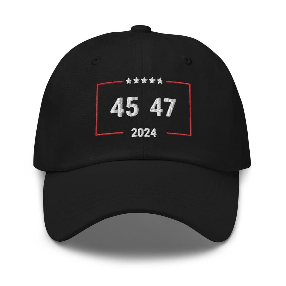 Trump 45 47 hat, Embroidered Dad hat, Trump 2024 hat, MAGA hat ...