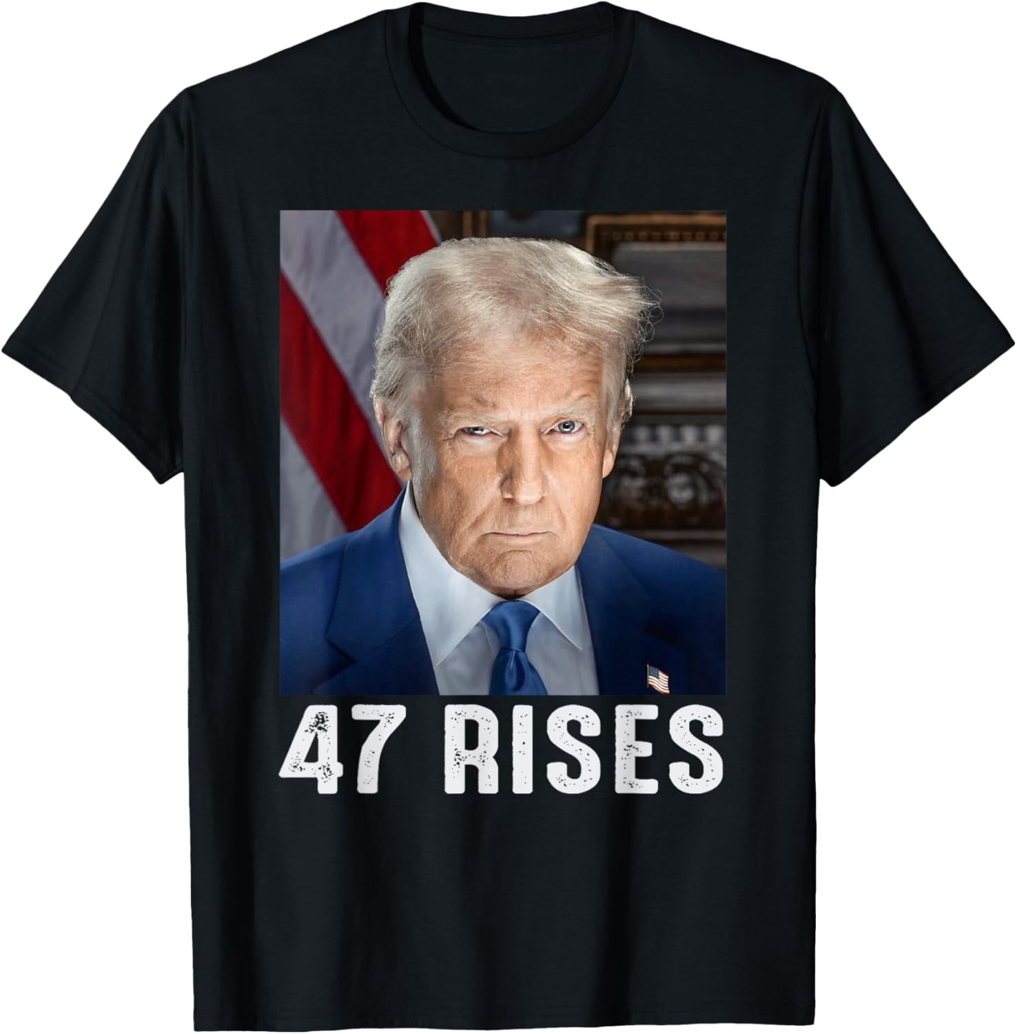 Trump 47 RISES inauguration photo of Donald Trump T-Shirt - Walmart.com