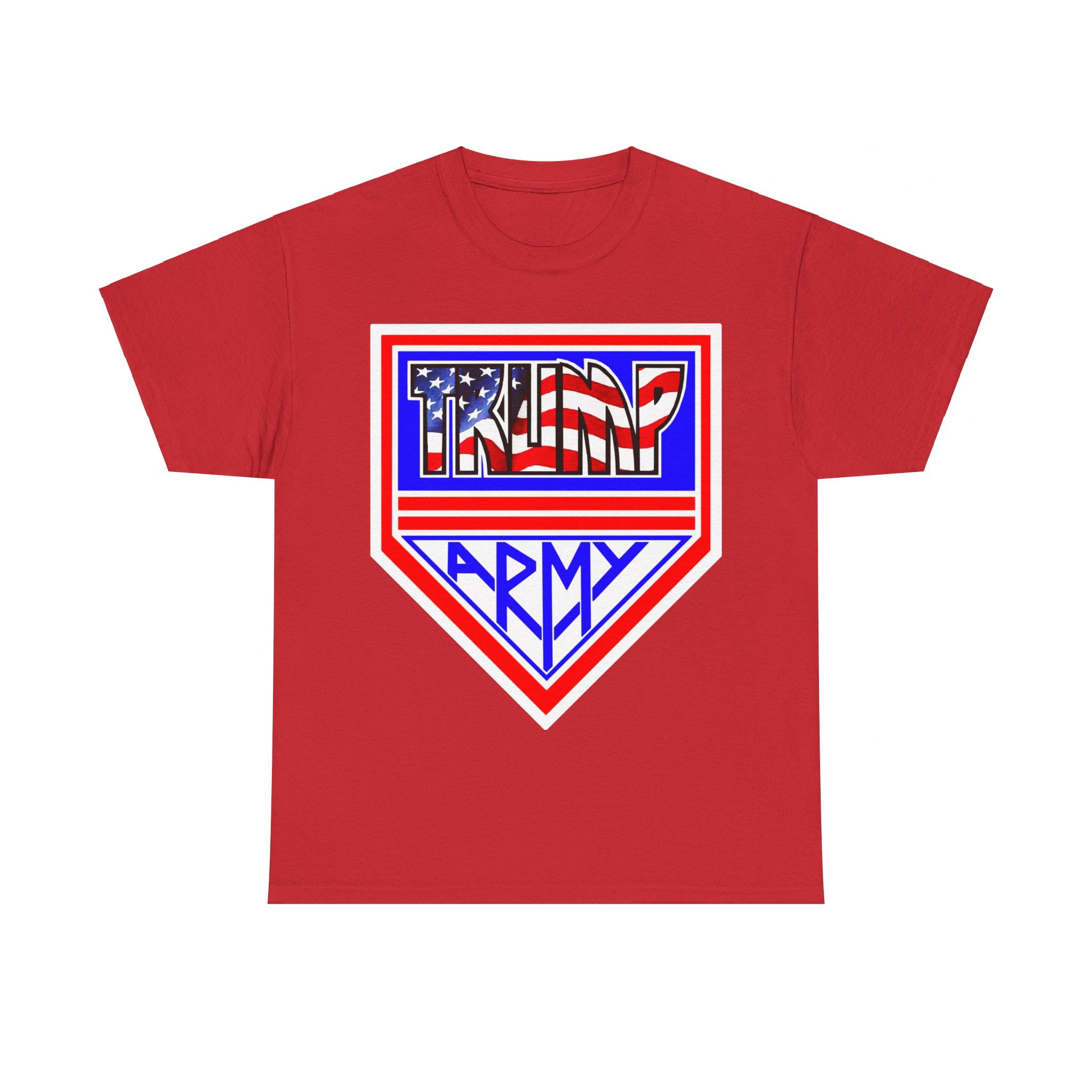 Trump Army logo Flag style unisex Short Sleeve Tee - Walmart.com