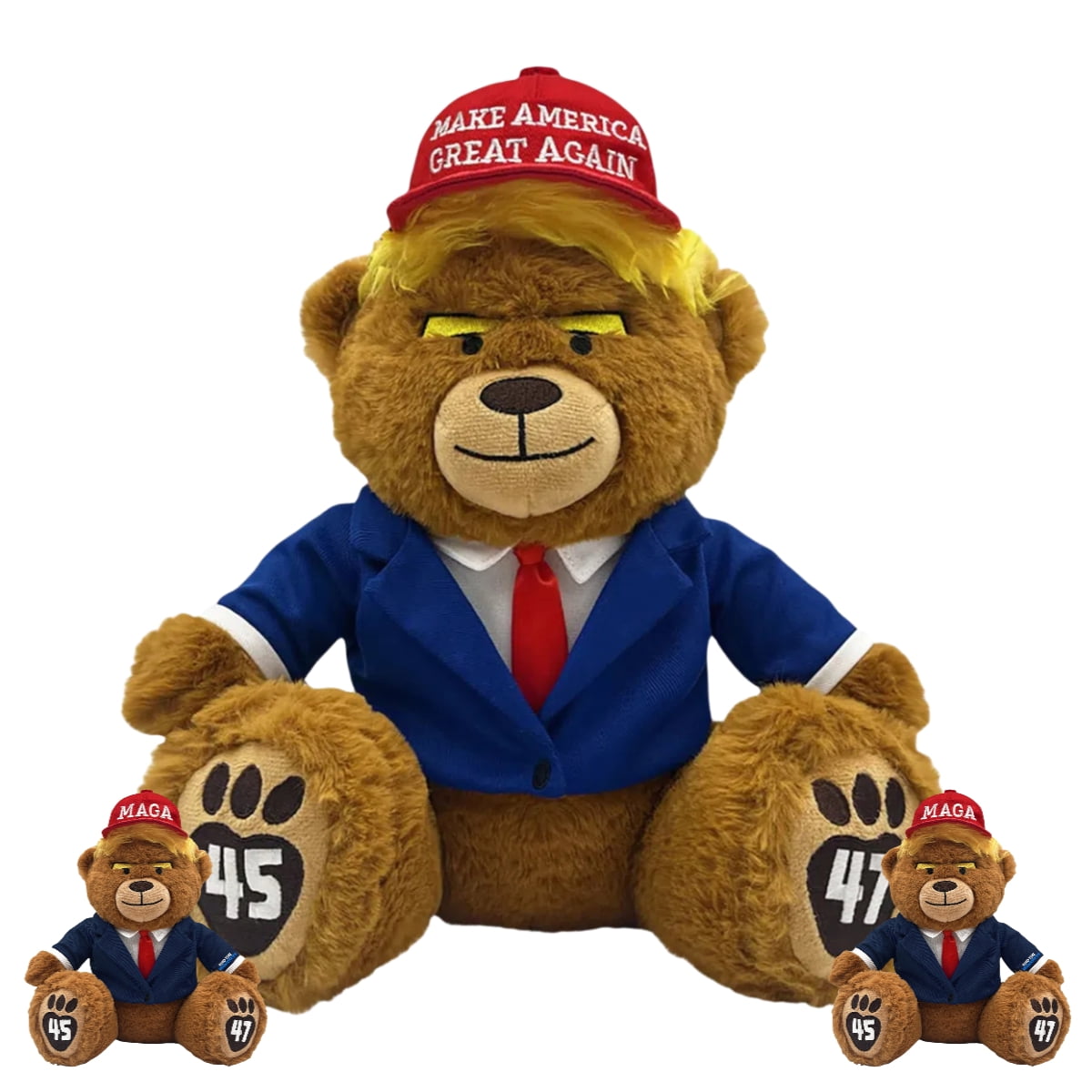 Trump Bear Plush，2025 Proud Patriots Trumpinator Teddy Bear With Red ...