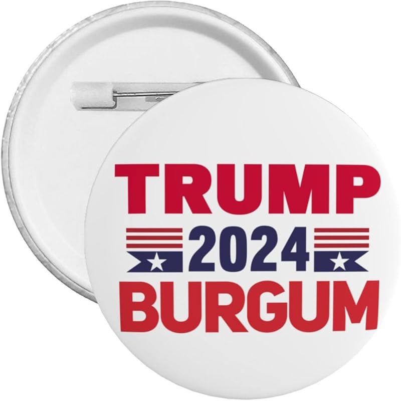 Trump Burgum 2024 button pins Trump Burgum 2024 President Pin Trump ...