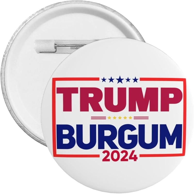 Trump Burgum 2024 button pins Trump Burgum 2024 President Pin Trump ...