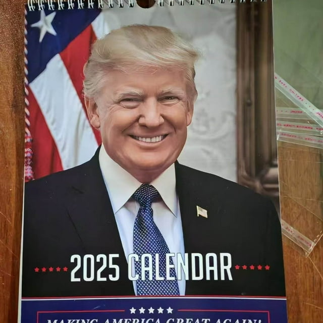 Trump Calendar 2025 Donald Trump Gifts Monthly Wall Calender 12 Month ...