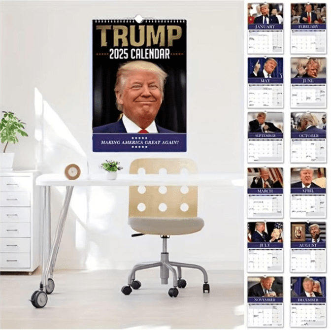 Trump Calendar 2025 Hanging Wall Calendar Monthly Calendar for Home ...