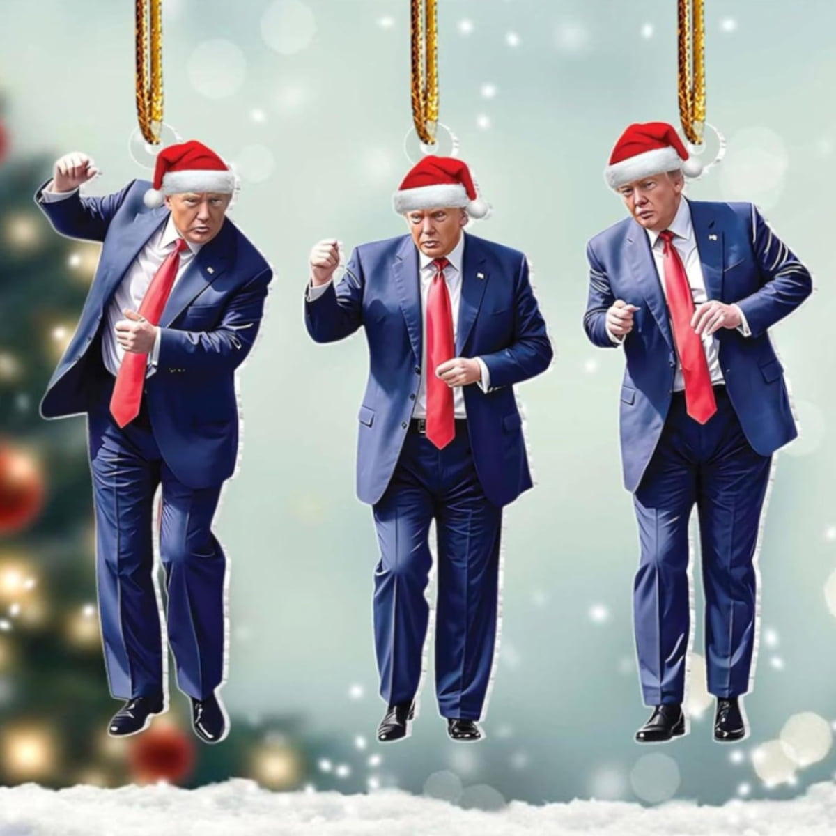 Trump Christmas Ornaments 2024 - Trump Dancing Ornament - Christmas ...