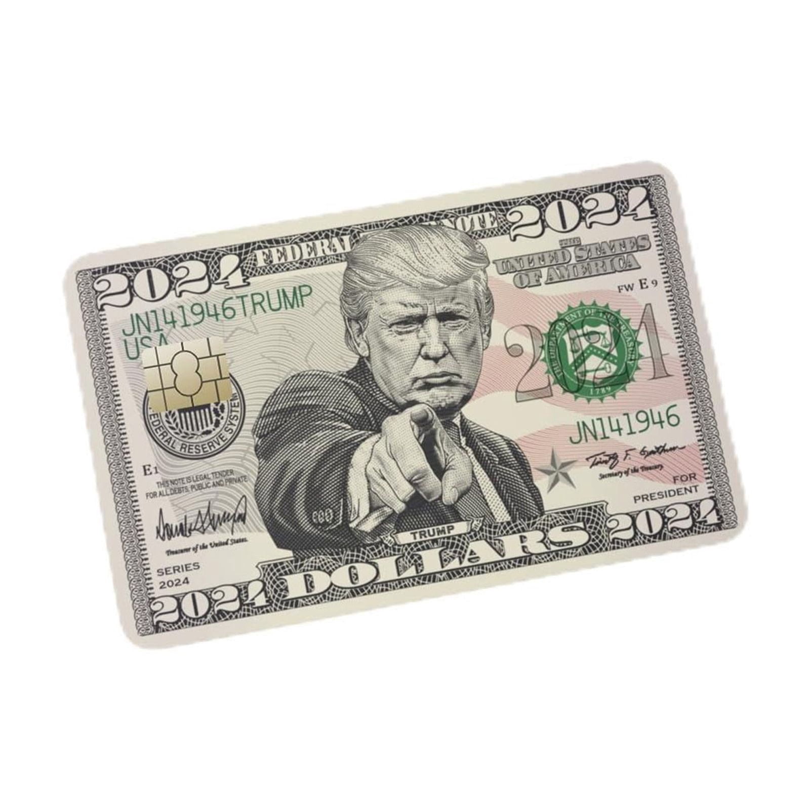 Trump Credit Card Skin,Banknote Credit Card Sticker Debit Card Leather ...