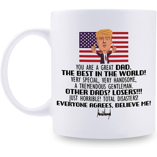 Trump Dad Mug - Trump Fathers Day Mug - Trump Fathers Day Birthday Xmas ...