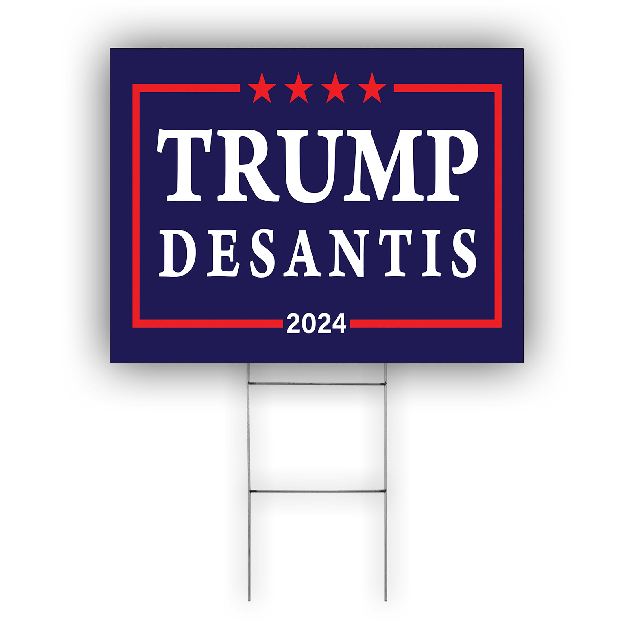 Trump Desantis 2024 For USA President Coroplast Yard Sign With H Stake ...