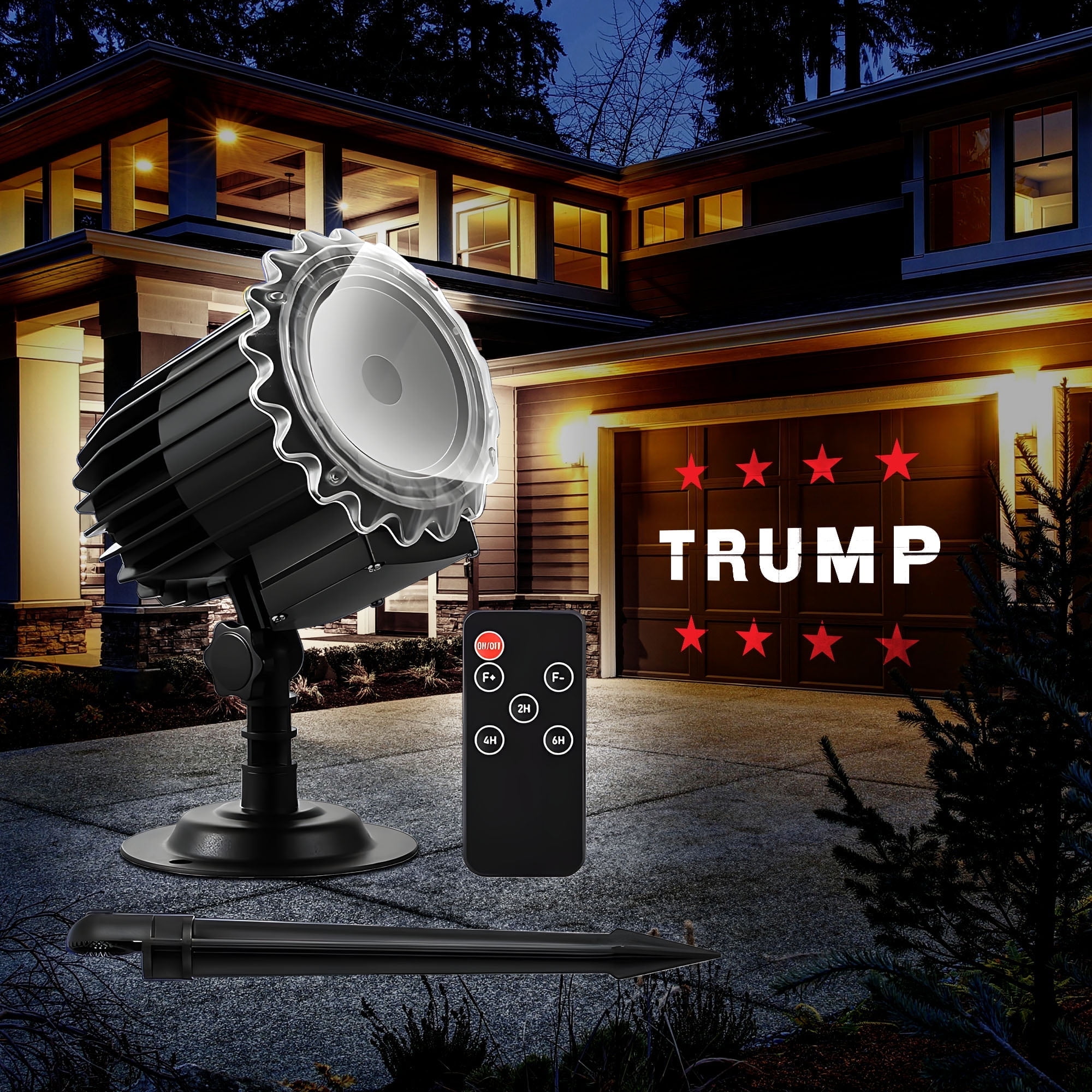 G128-12x4 Inch Trump 2024 Election Party Decor Outdoor Projector LED ...
