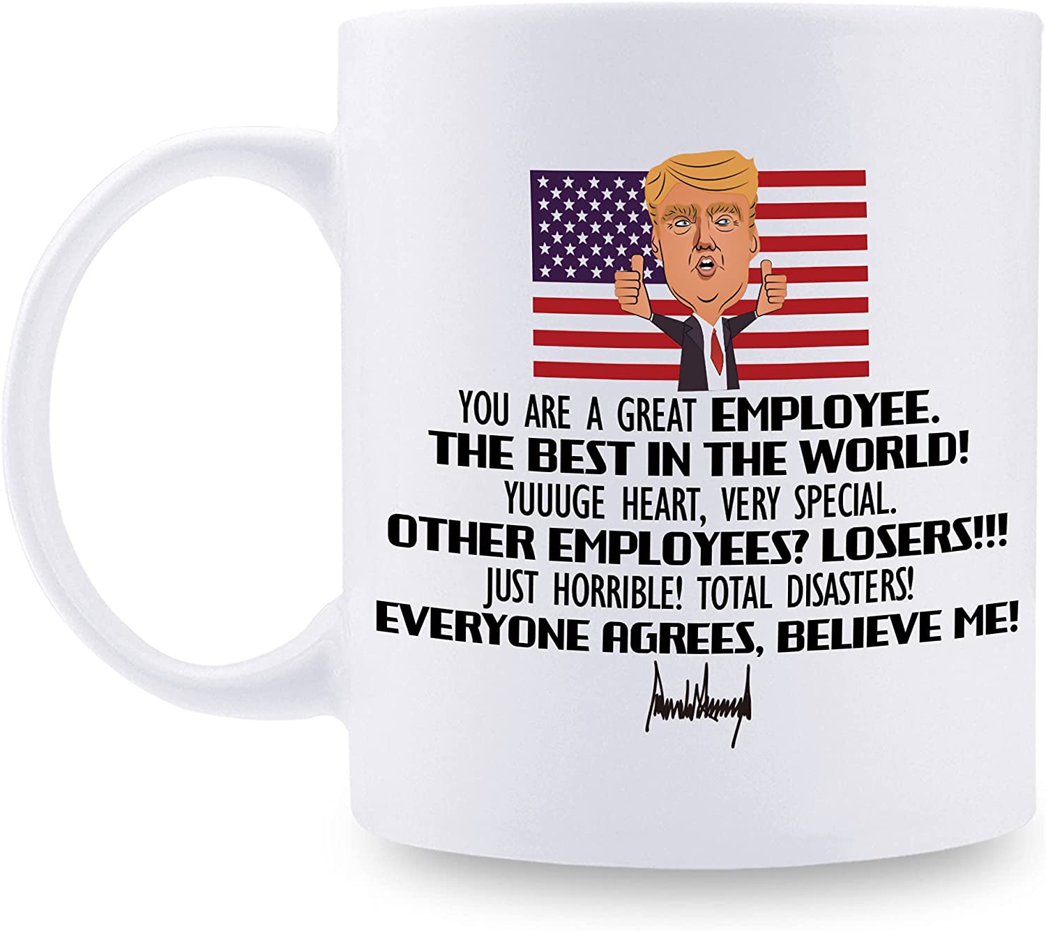 Trump Employee Mug - Trump Employee Leaving Gifts Congratulations ...