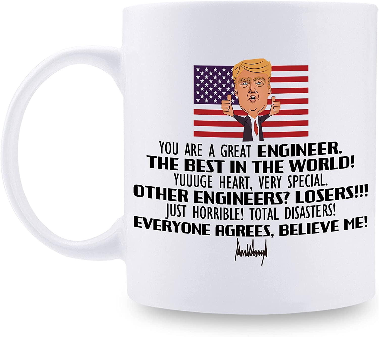 Trump Engineer Mug - Trump Engineer Gifts for Engineer Student and New ...