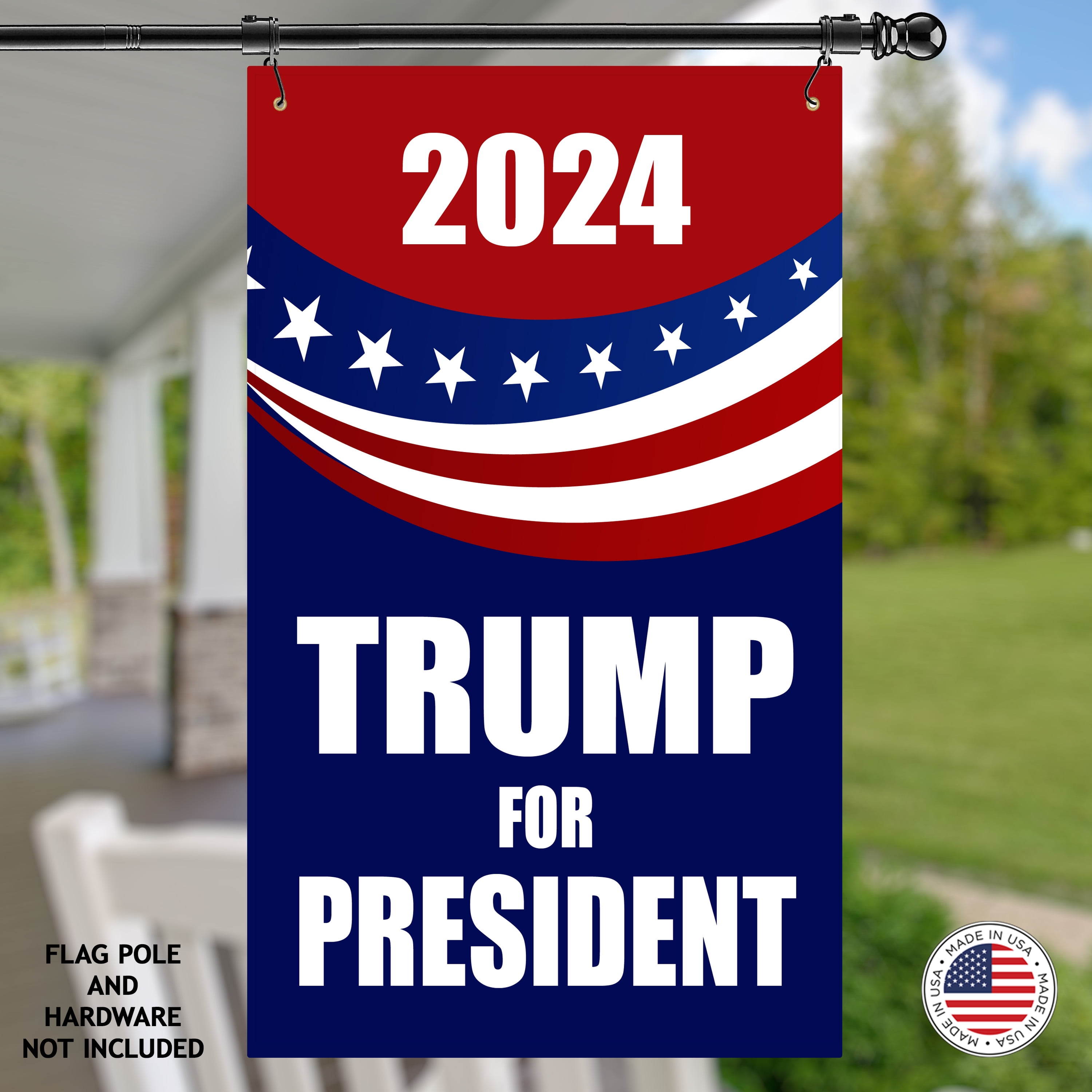 Ashton Trump 2024 Vertical Flag, 3'x5', Durable Polyester with Brass ...