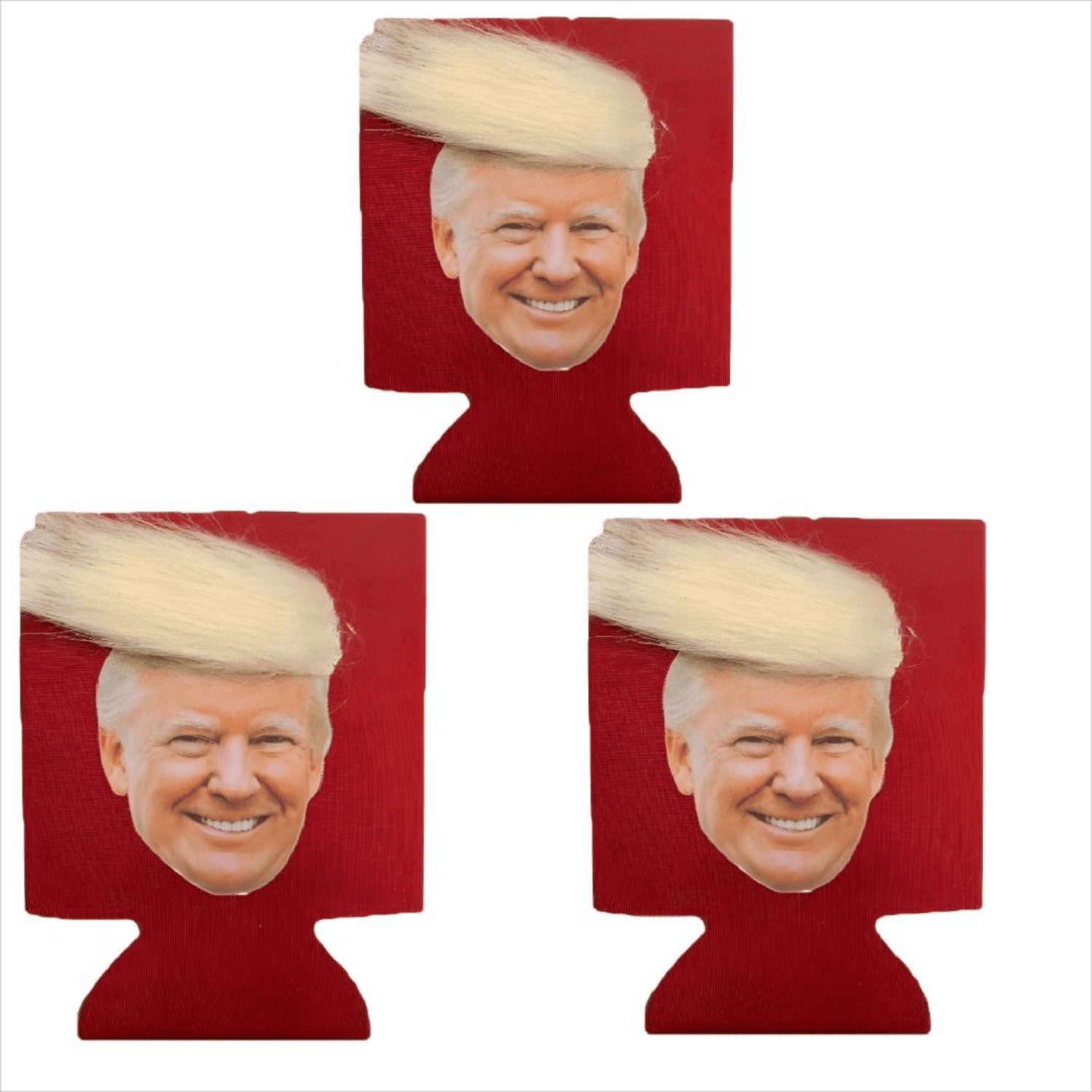 Trump Funny Hair Beer Can Cooler Cup Holder for Cans Bottles Pint ...
