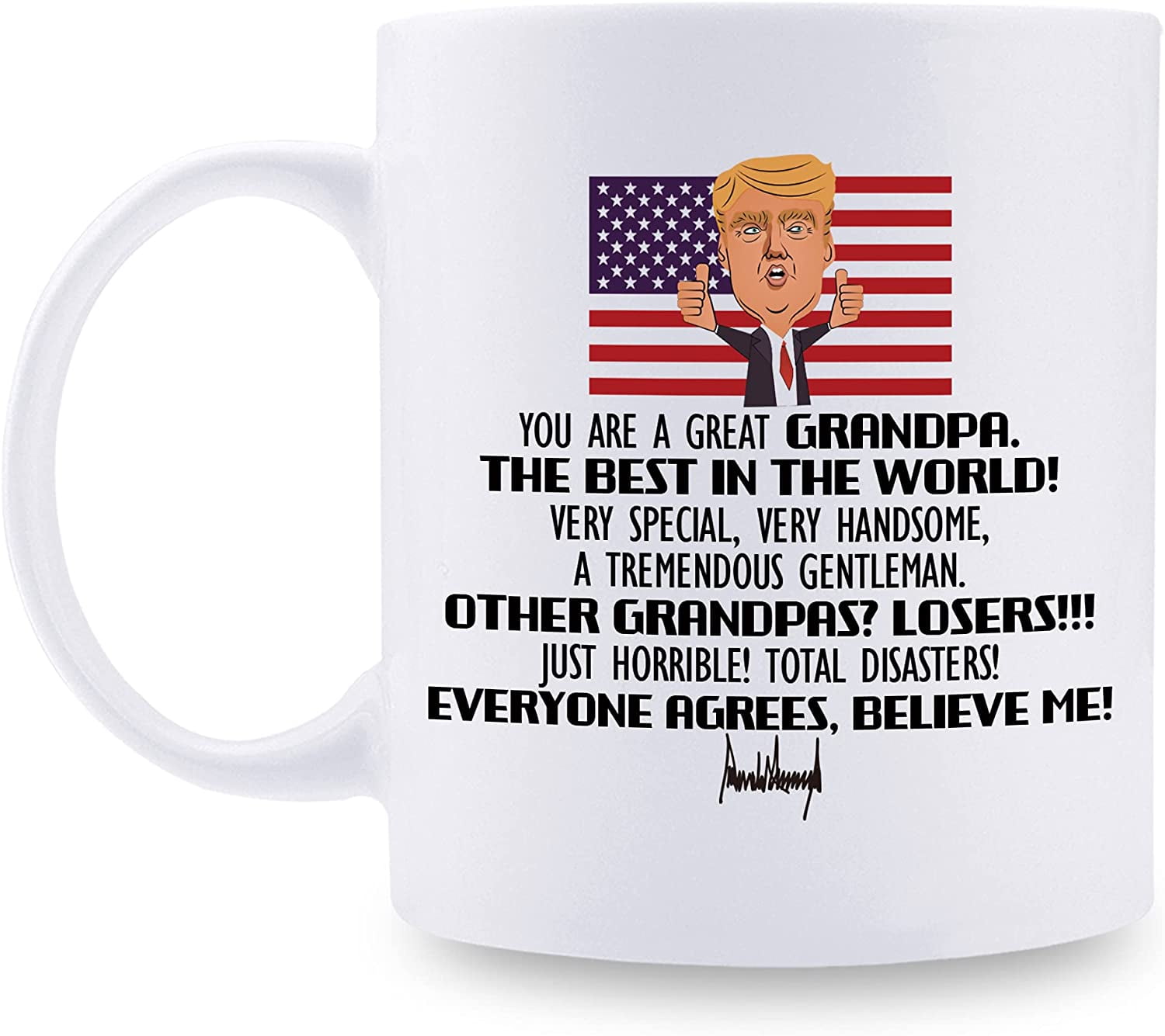 Trump Grandpa Mug - Trump Fathers Day Mug for Grandpa - Trump Fathers ...
