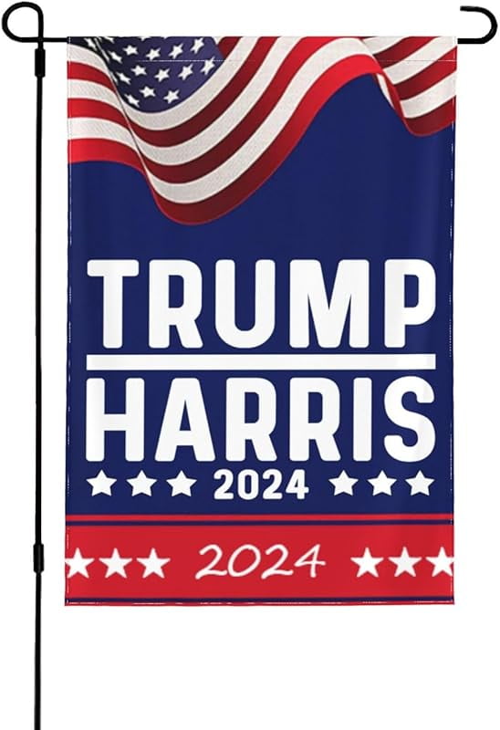 Trump Harris 2024 Flag, Trump Harris 2024 Garden Flag Novelty Garden ...