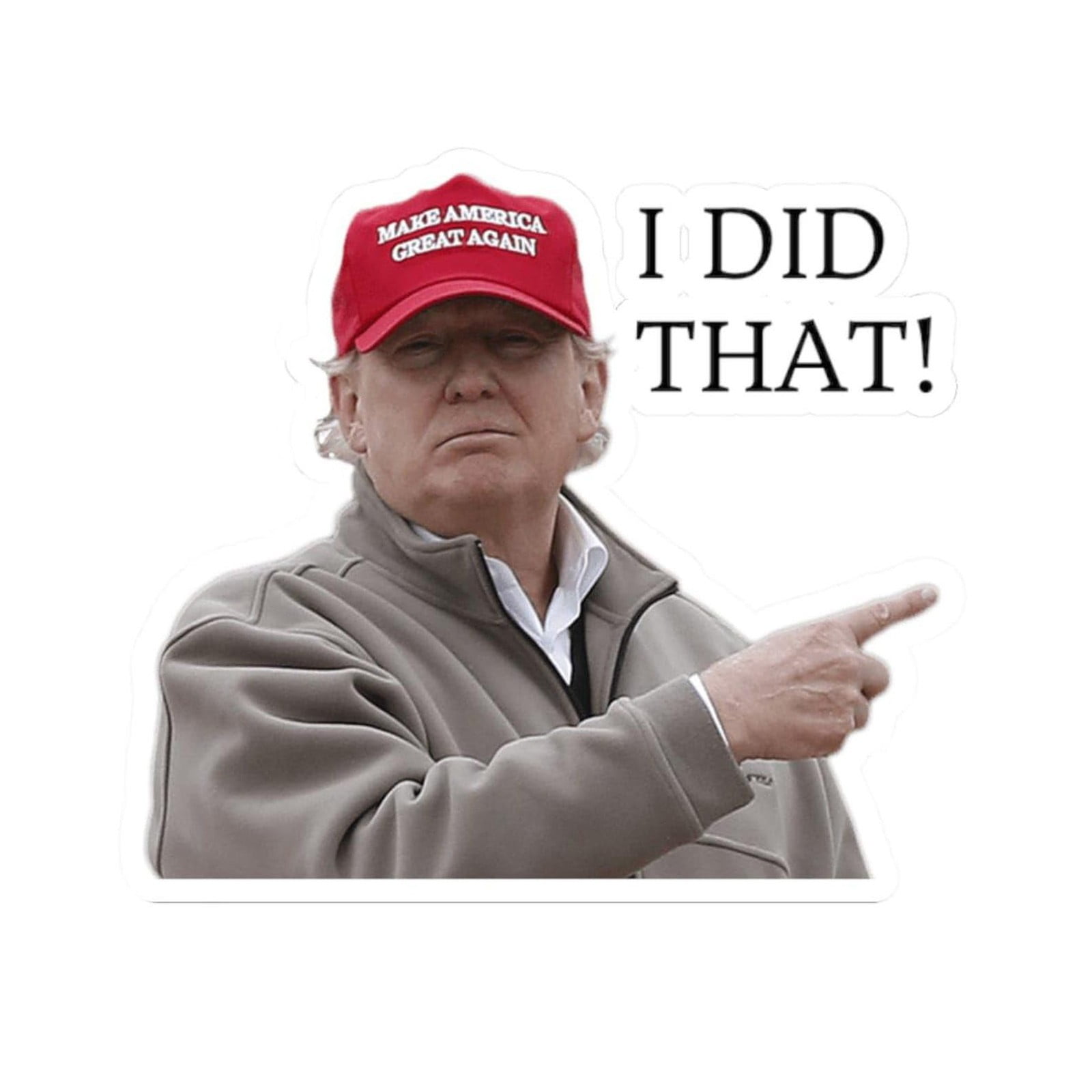 Trump I Did That Sticker – 2-Inch Waterproof Vinyl Decal for Car Bumper ...