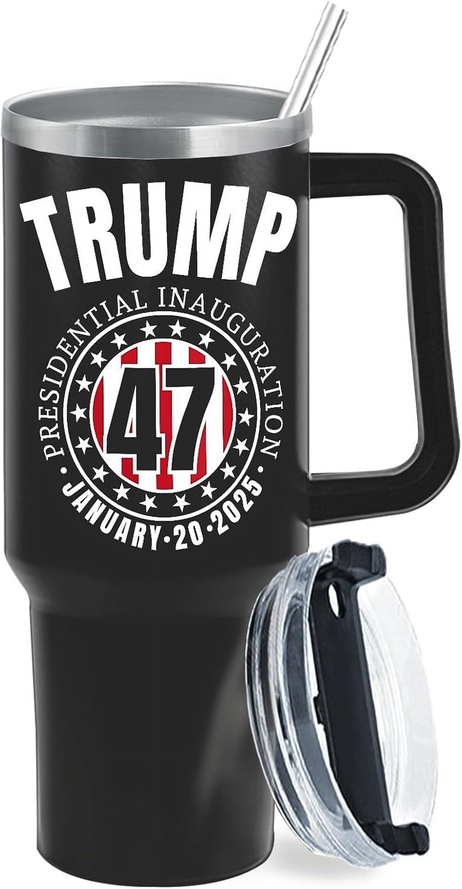 Trump Inauguration 2025 President 75th 40oz Tumbler With Handle Gifts ...