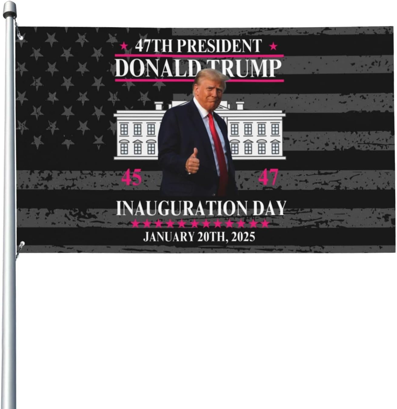 Trump Inauguration Day 2025 47th America President Flags 3x5 Outdoor ...