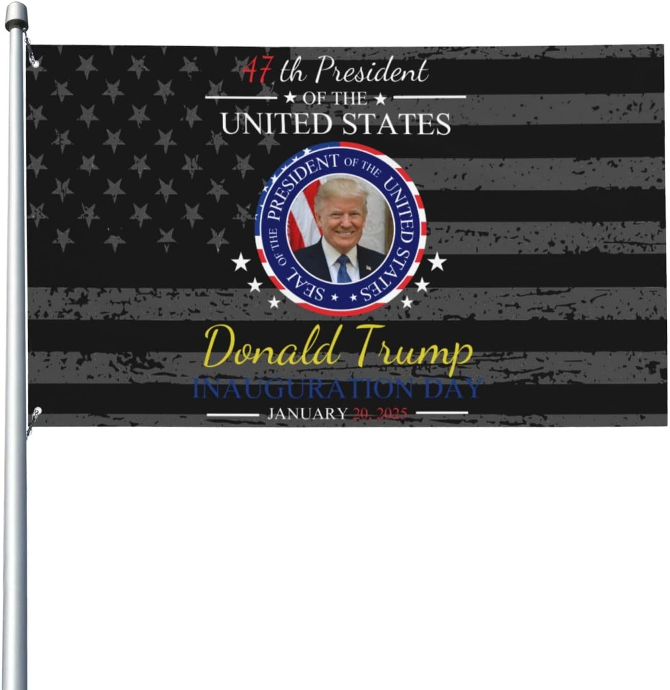 Trump Inauguration Day 2025 47th America President Flags 3x5 Outdoor ...
