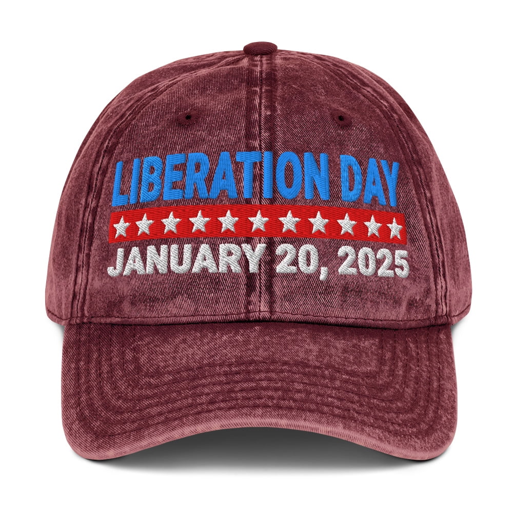 Trump Inauguration Day 2025 Embroidered Vintage Cap, Liberation Day ...