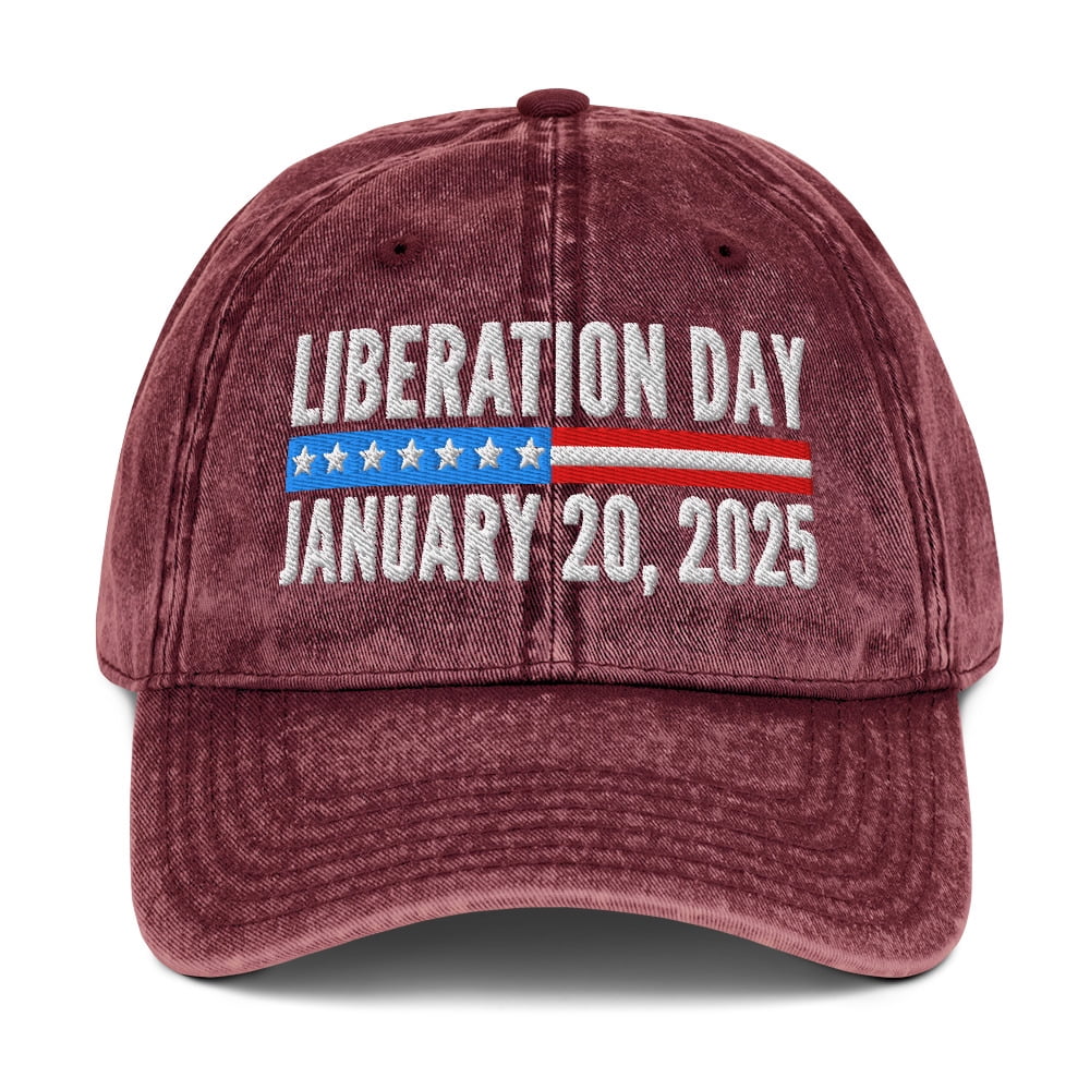 Trump Inauguration Day Embroidered Vintage Cap, Liberation Day January ...