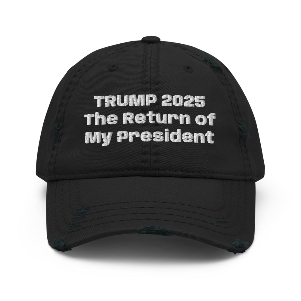 Trump Inauguration Embroidered Distressed Dad Hat, Trump 2025 The ...