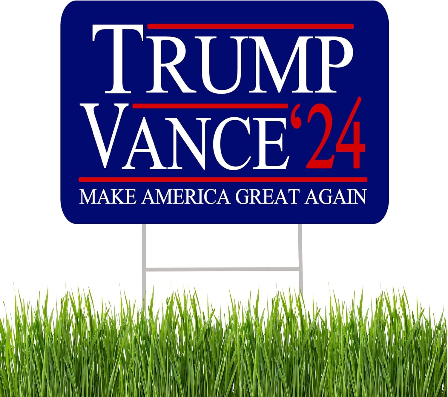 Trump JD Vance 2024 Yard Sign With H Stake Double Sided For President ...