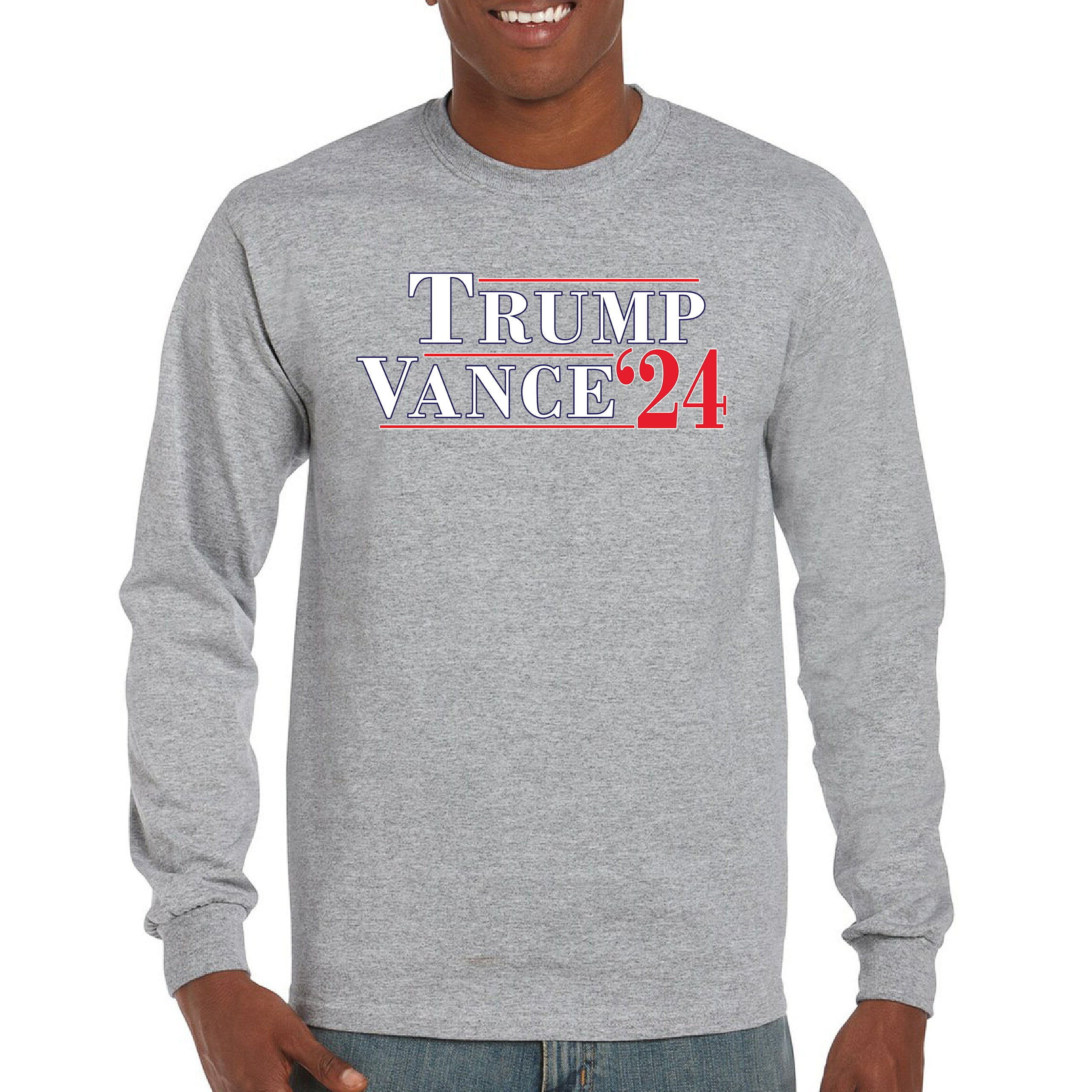 Trump JD Vance 24 Long Sleeve T-shirt MAGA Make America Great Again ...