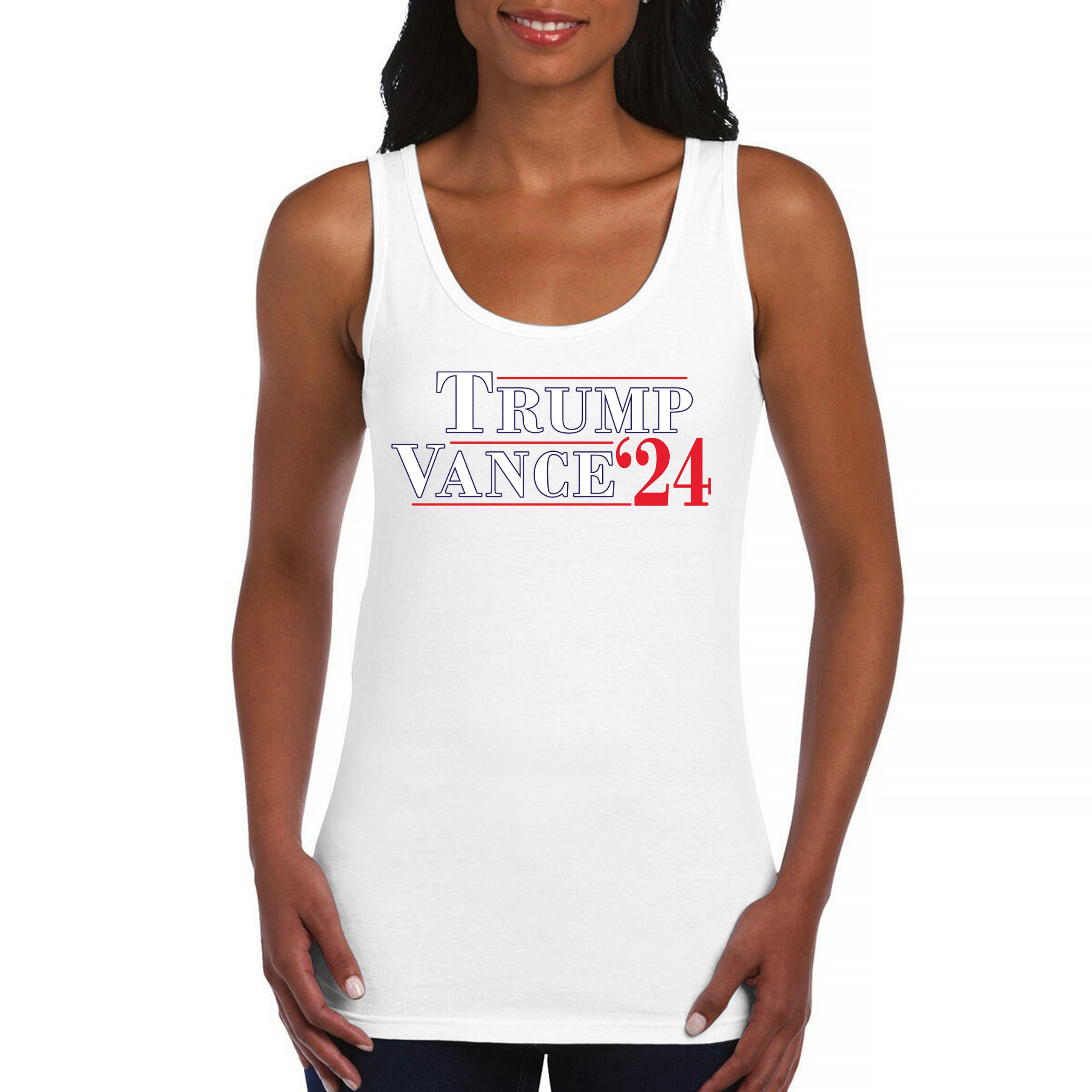 Trump JD Vance 24 Women's Tank Top MAGA Make America Great Again Take ...