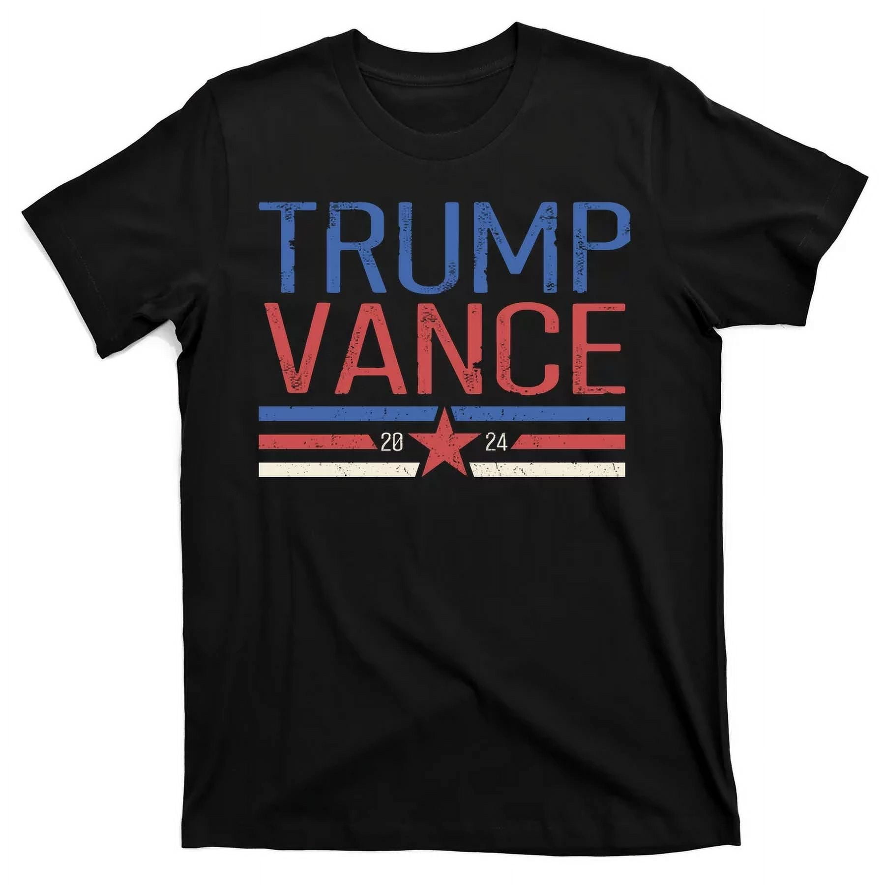 Trump Jd Vance 2024 Retro Stripe Star Election T-Shirt - Walmart.com