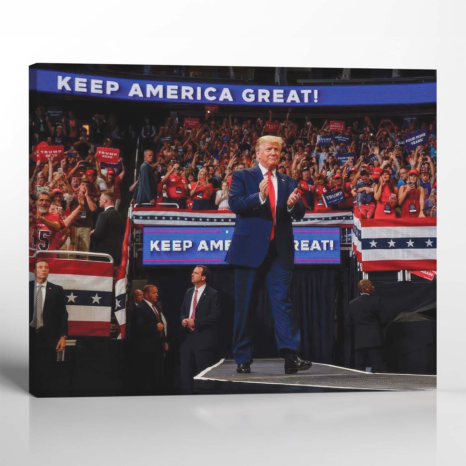 Trump Keep America Great Printed Canvas, Trump Merchandise, Photo of ...