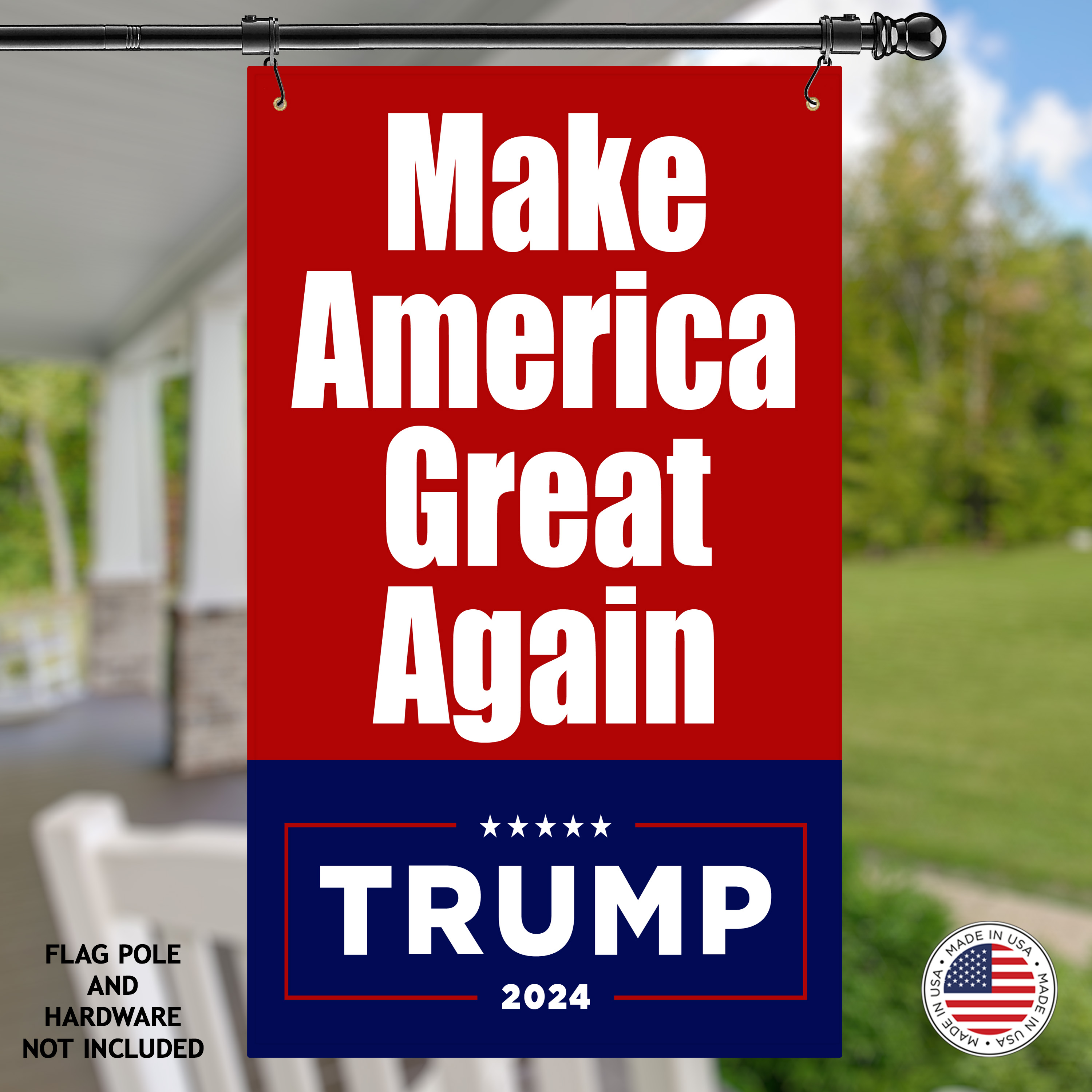 Trump MAGA 2024 Vertical 3'x5' Flag/Banner - Walmart.com