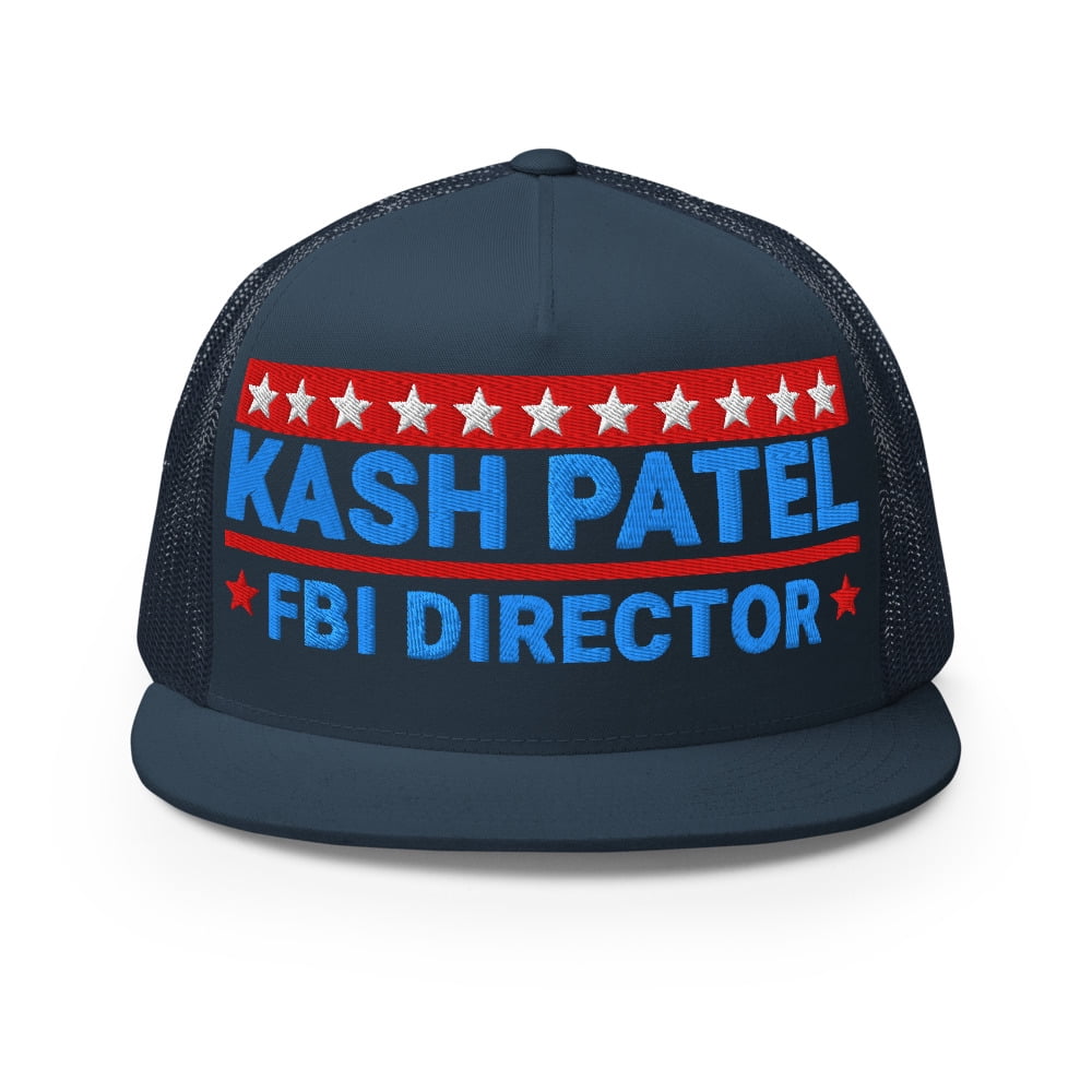 Trump MAGA Support Embroidered Trucker Cap, Kash Patel FBI Director ...