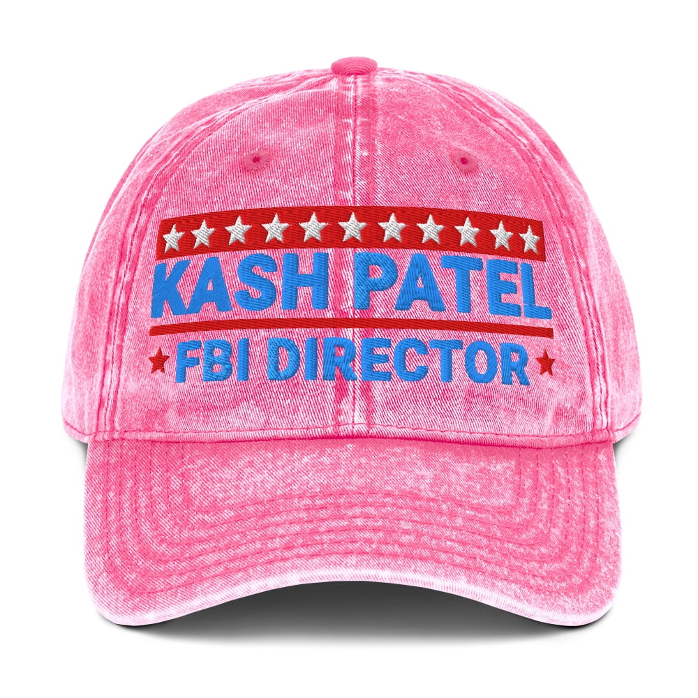 Trump MAGA Support Embroidered Vintage Cap, Kash Patel FBI Director ...