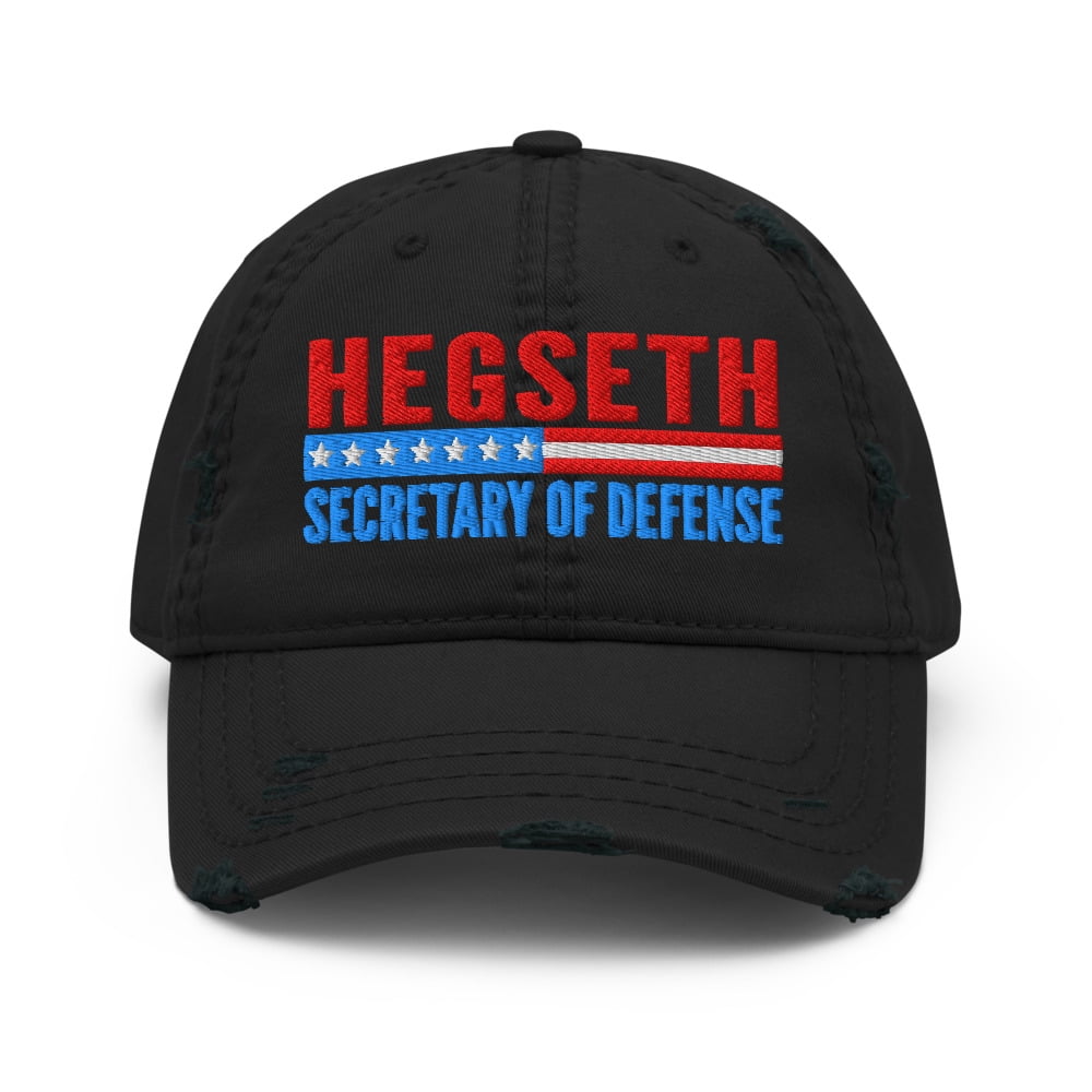 Trump MAGA Supporter Embroidered Distressed Dad Hat, Pete Hegseth ...