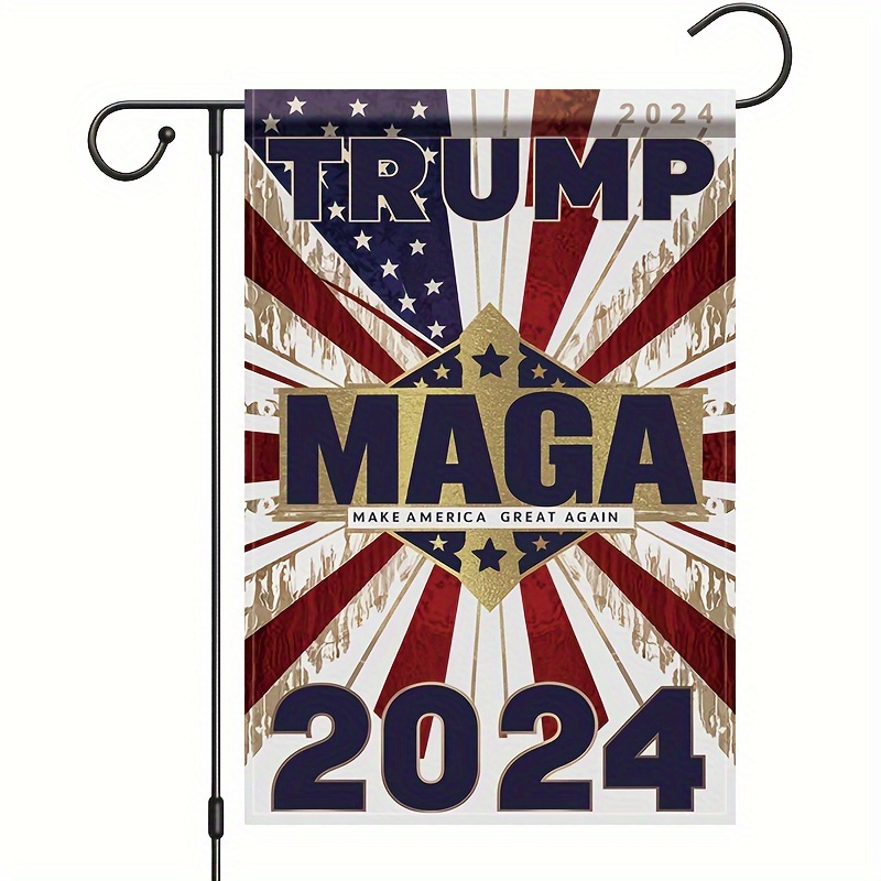 Trump Maga 2024 Garden Flag Outside Lawn Display Yard Outdoor Party ...