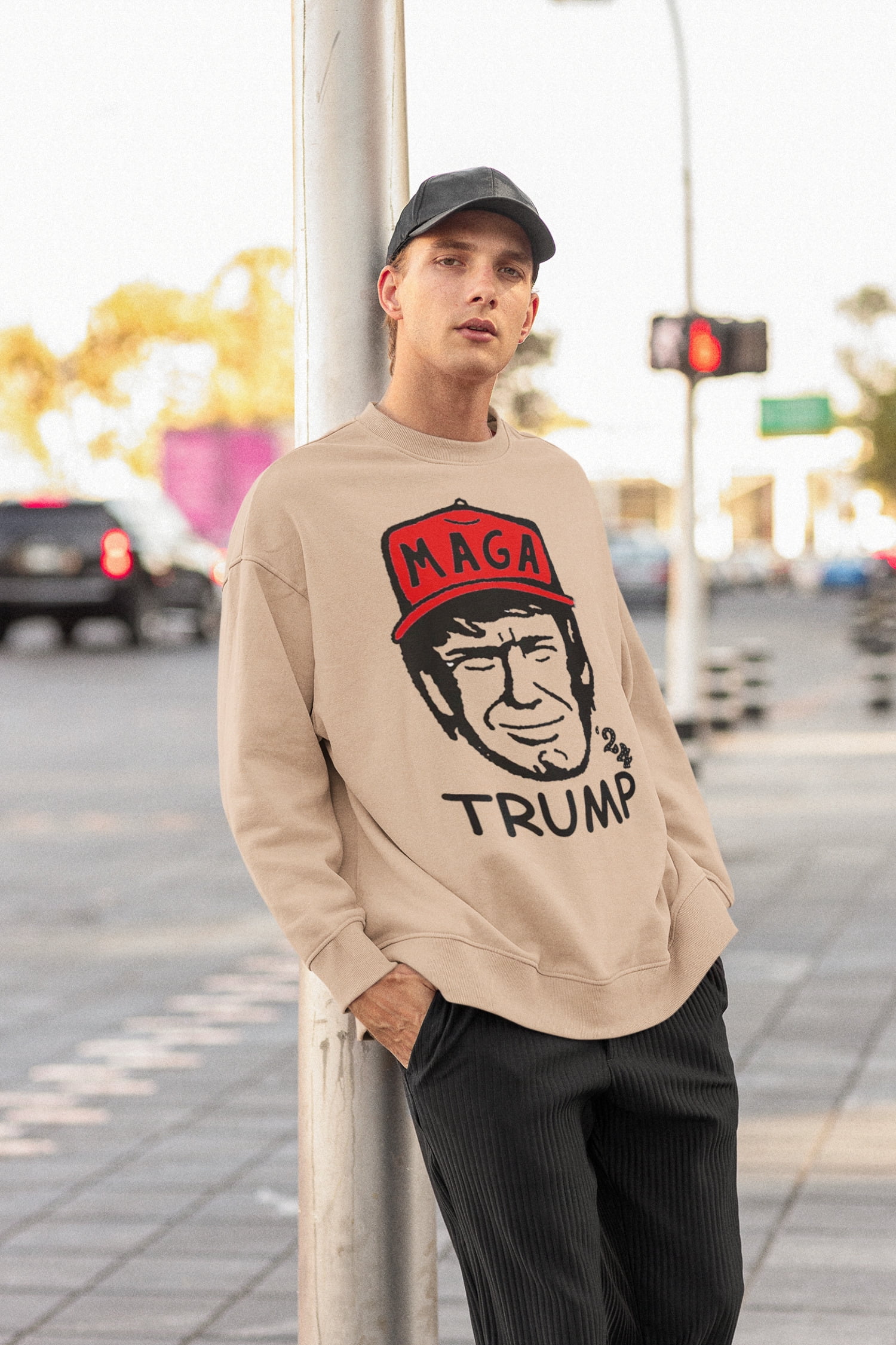 Trump Make America 45 2024 Crewneck Sweater | Decision 2024 Viral ...