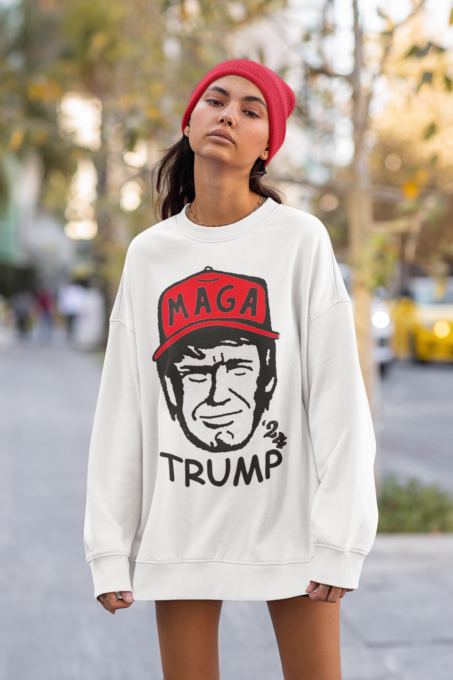 Trump Make America 45 2024 Crewneck Sweater | Decision 2024 Viral ...