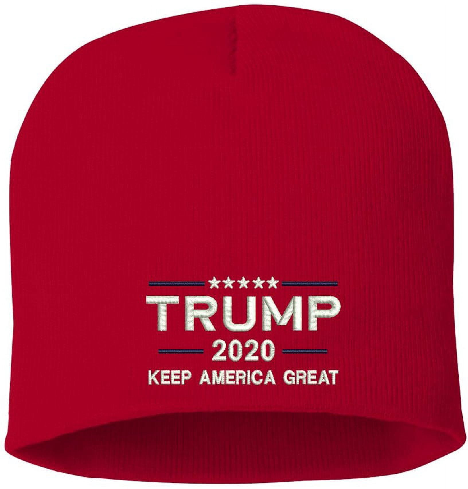 Trump Make America Great Again 2020 Skull Knit Hat Red - Walmart.com
