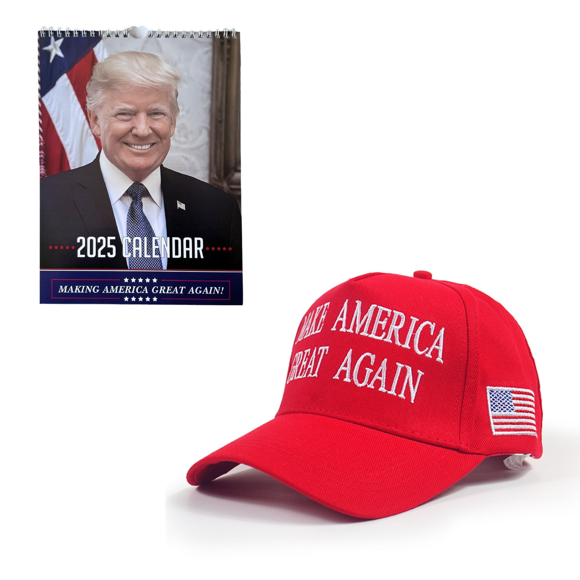 Trump Make America Great Again Hat and 2025 Trump Calendar Trump ...