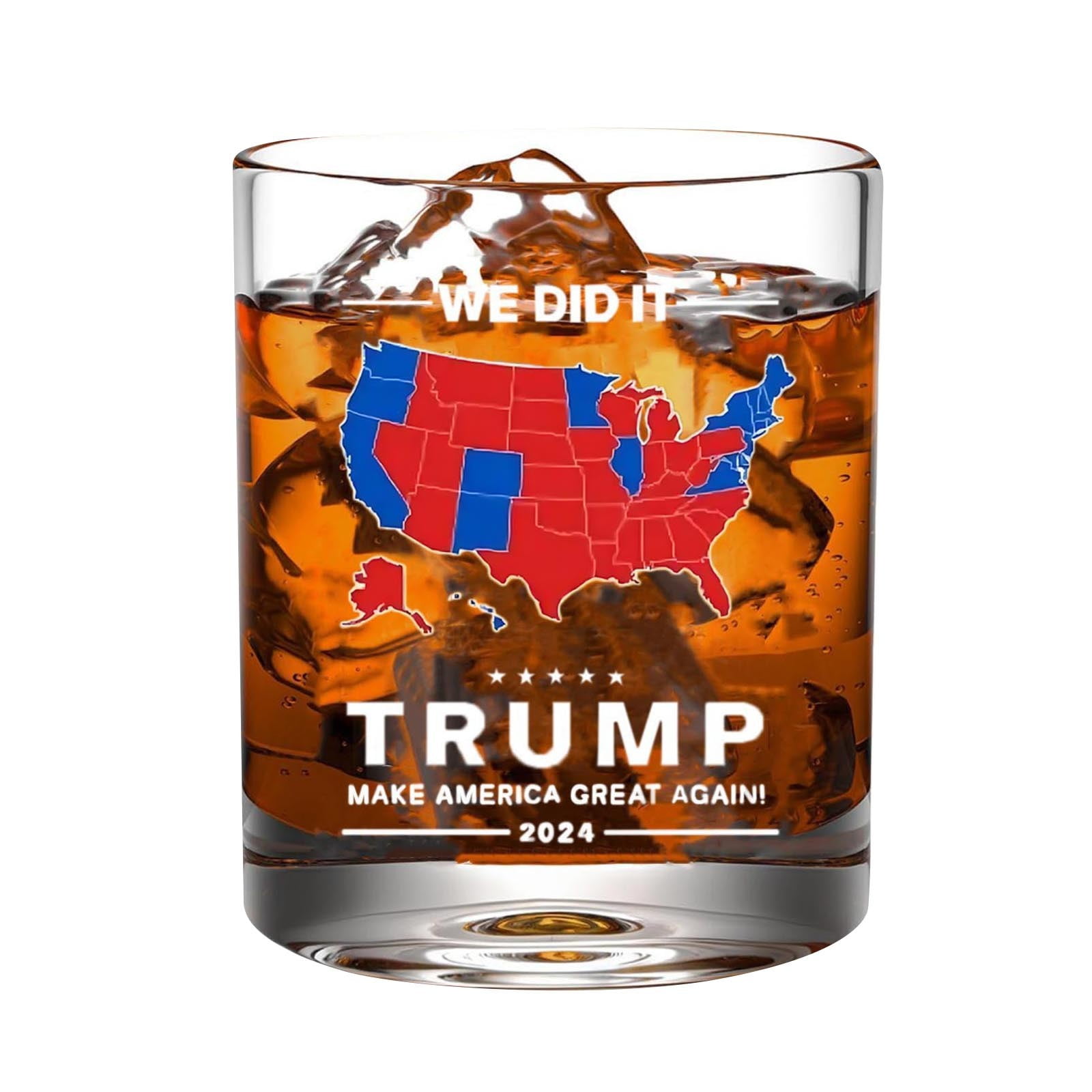 Trump Make America Great Again Whiskey Glass - Trump Whiskey Glass ...