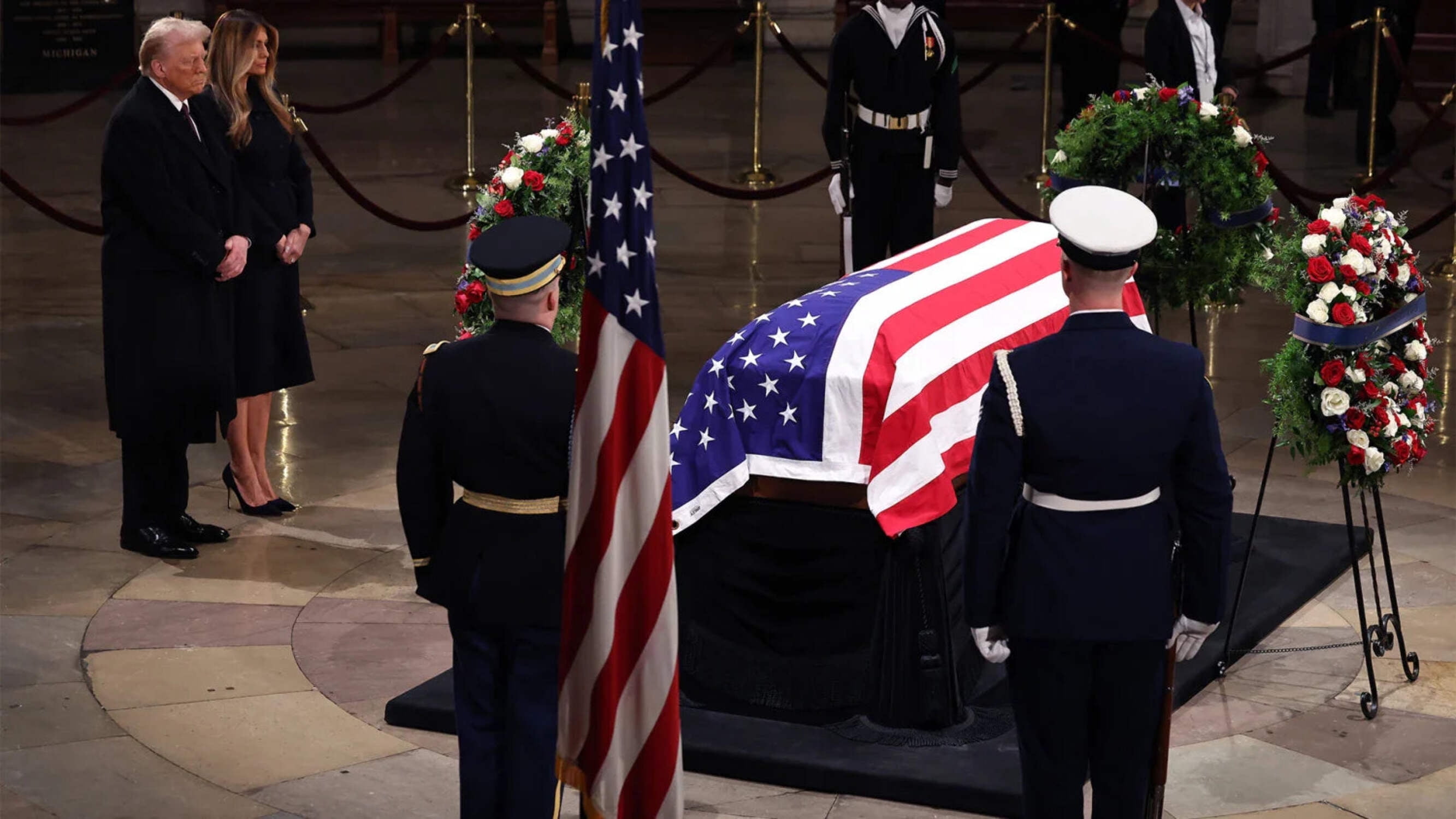 Trump Melania Jimmy Carter Funeral POSTER PICTURE PHOTO PRINT BANNER ...