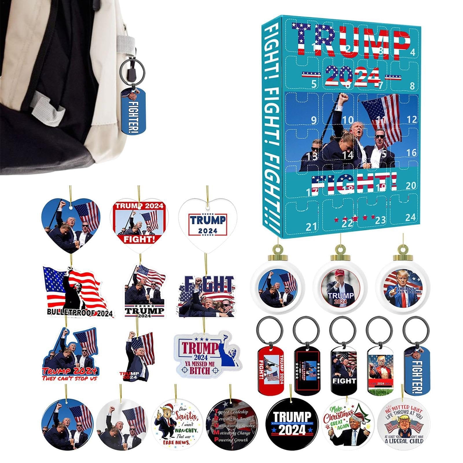 Trump Merch Wivi Advent Calendar 2024 Christmas Trump President ...