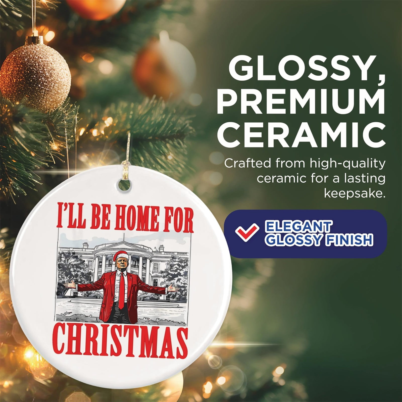 Trump Ornament 2024 Unique Trump Nativity Scene, Indoor Holiday ...