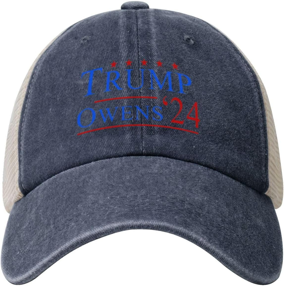 Trump & Owens 2024 Cowboy Trucker Hat Adjustable Athletic Vintage ...