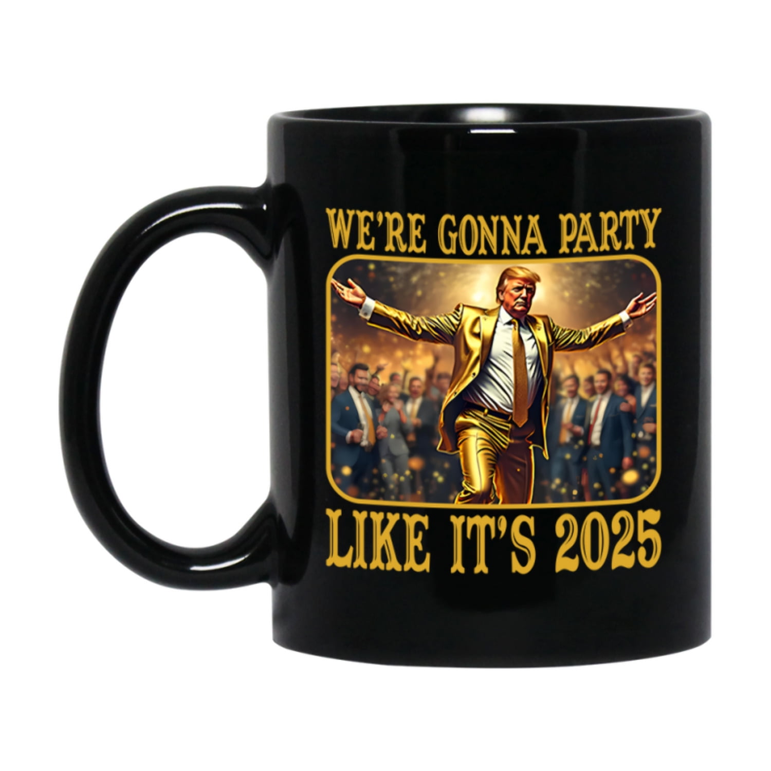 Trump Presidential Mug, 2025 Trump For President Black Coffee Cup, Maga ...