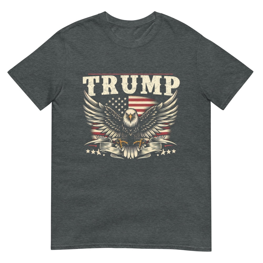 Trump Shirt Us Flag Trump Merchandise Donald Trump 2025 T-Shirt (Dark ...